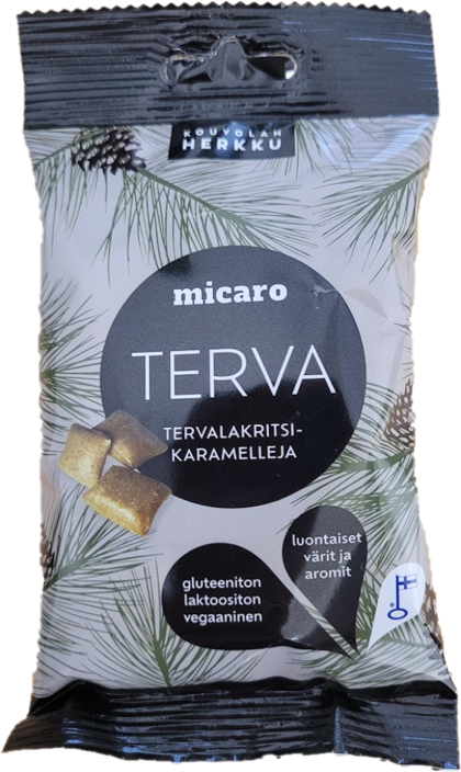 TERVA tervalakritsikaramellit 80 g | Kouvolan Herkku